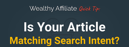 Is Your Content Matching Search Intent?