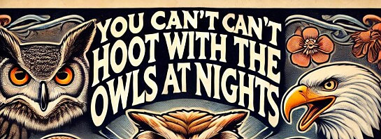 You Can't Hoot With the Owls at Night and Soar with Eagles in the Morning