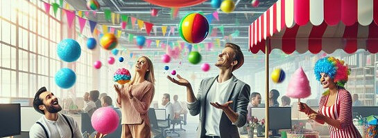 Chapter 2: "Twisted Tuesday: The Office Carnival Continues"