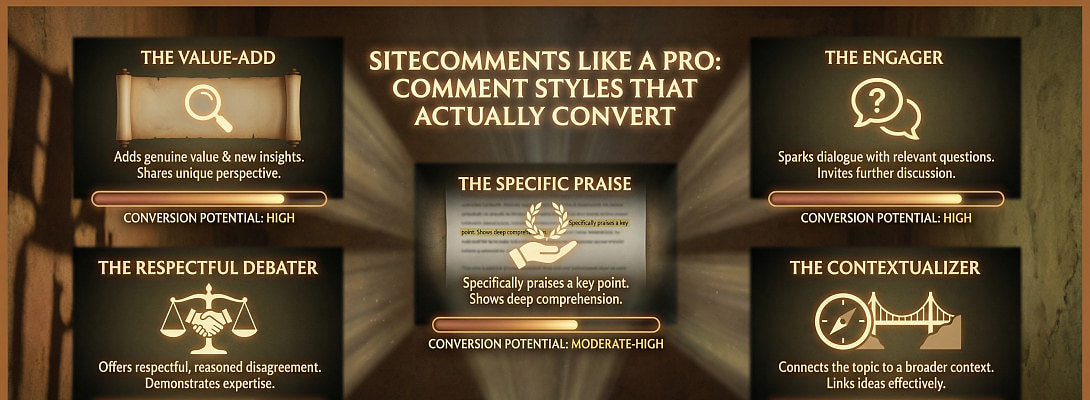 Site Comment Like a Pro: Comment Styles That Actually Convert