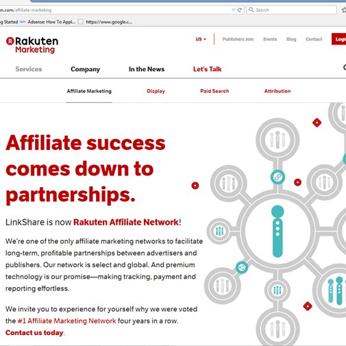Linking with Rakuten Affiliate Network incorporating LinkShare