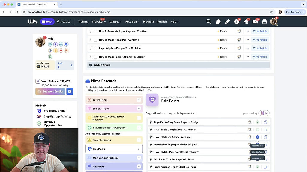 Beer With Kyle: Starter Experience Updates & Niche Research AI Update