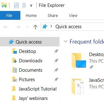 How to Use Quick Access in Windows 10