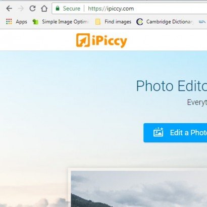How to resize you images with iPiccy